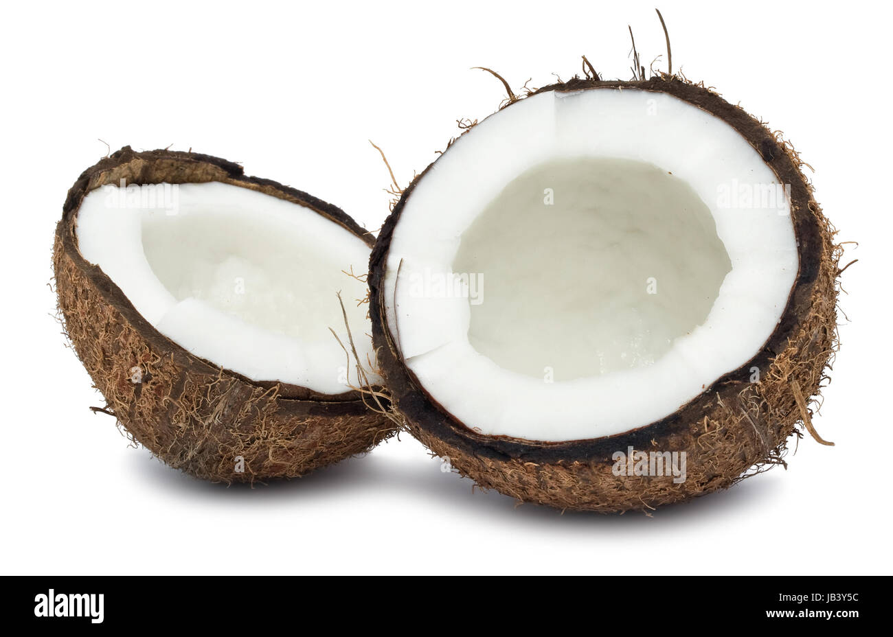 Perfect fresh coconut isolated on white background Stock Photo - Alamy