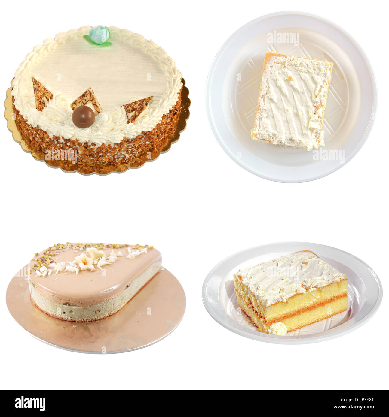 Many pies isolated over a white background Stock Photo - Alamy