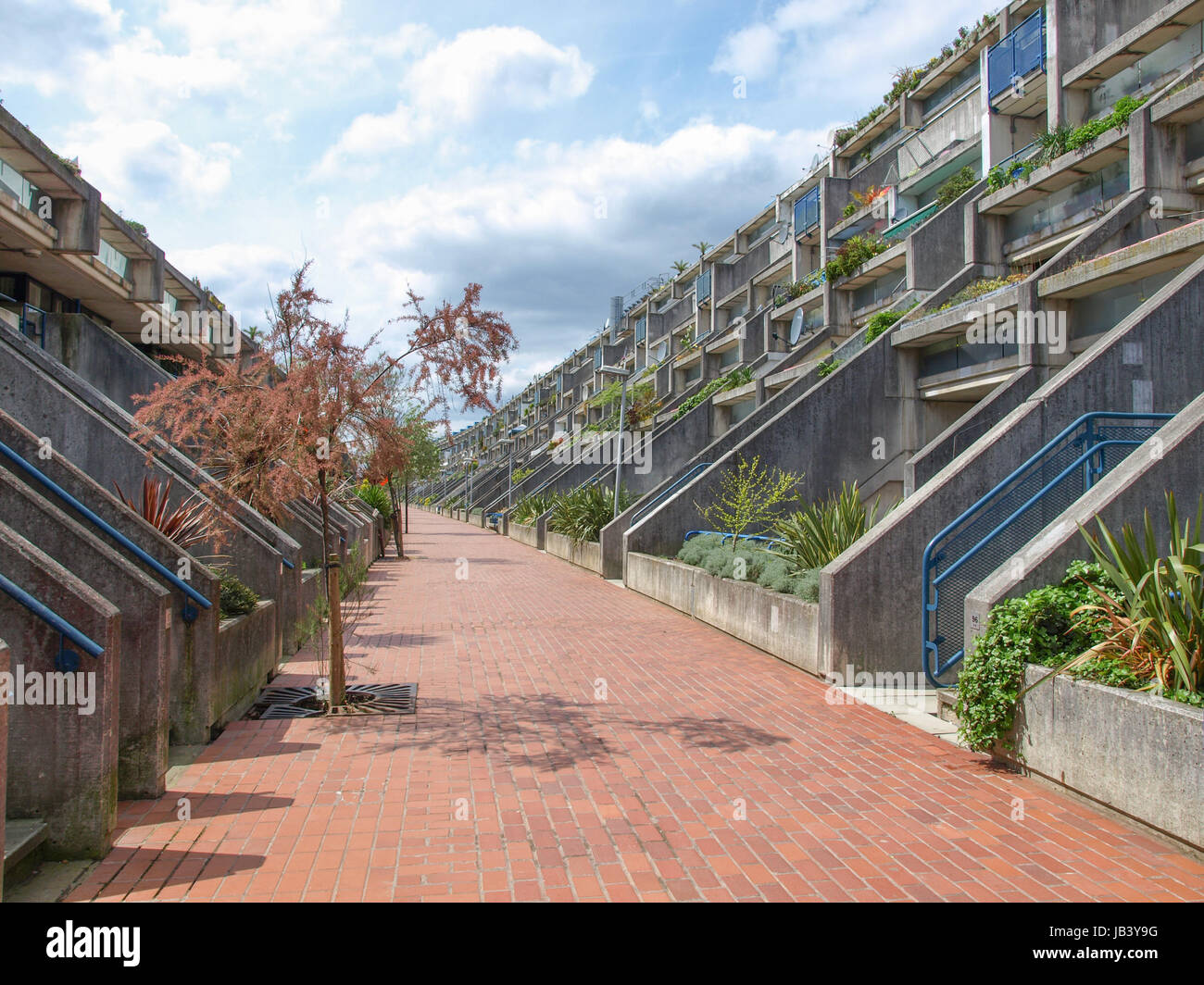 LONDON, ENGLAND, UK - MAY 06, 2010: The Alexandra Road estate designed ...