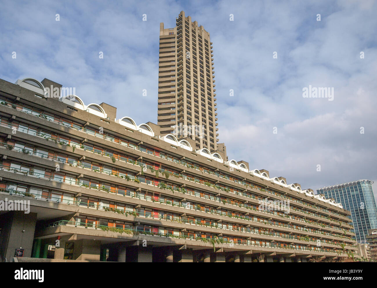 LONDON, ENGLAND, UK - MARCH 05, 2009: The Barbican Complex built in the ...