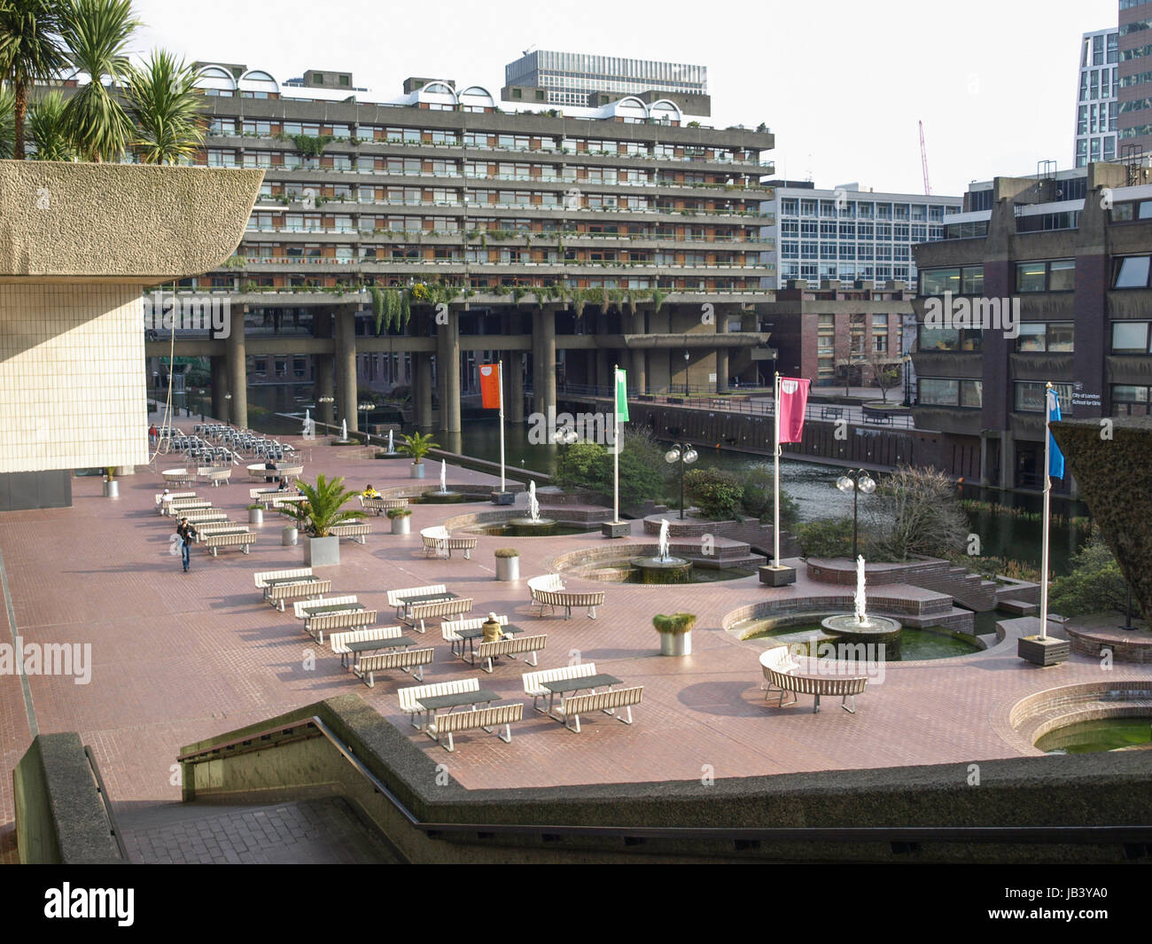 LONDON, ENGLAND, UK - MARCH 05, 2009: The Barbican Complex built in the ...