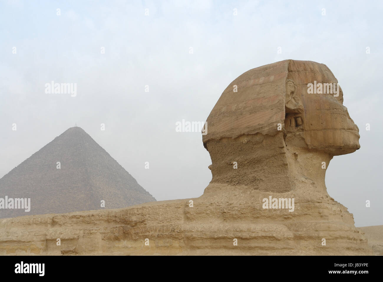 the Great Pyramid and the Great Sphinx of Giza in Egypt Stock Photo - Alamy