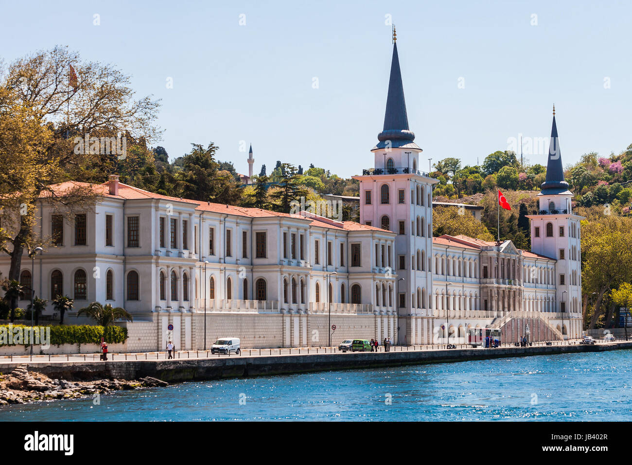 Bosphorus Kuleli Military School Building Istanbul Turkey Stock Photo ...