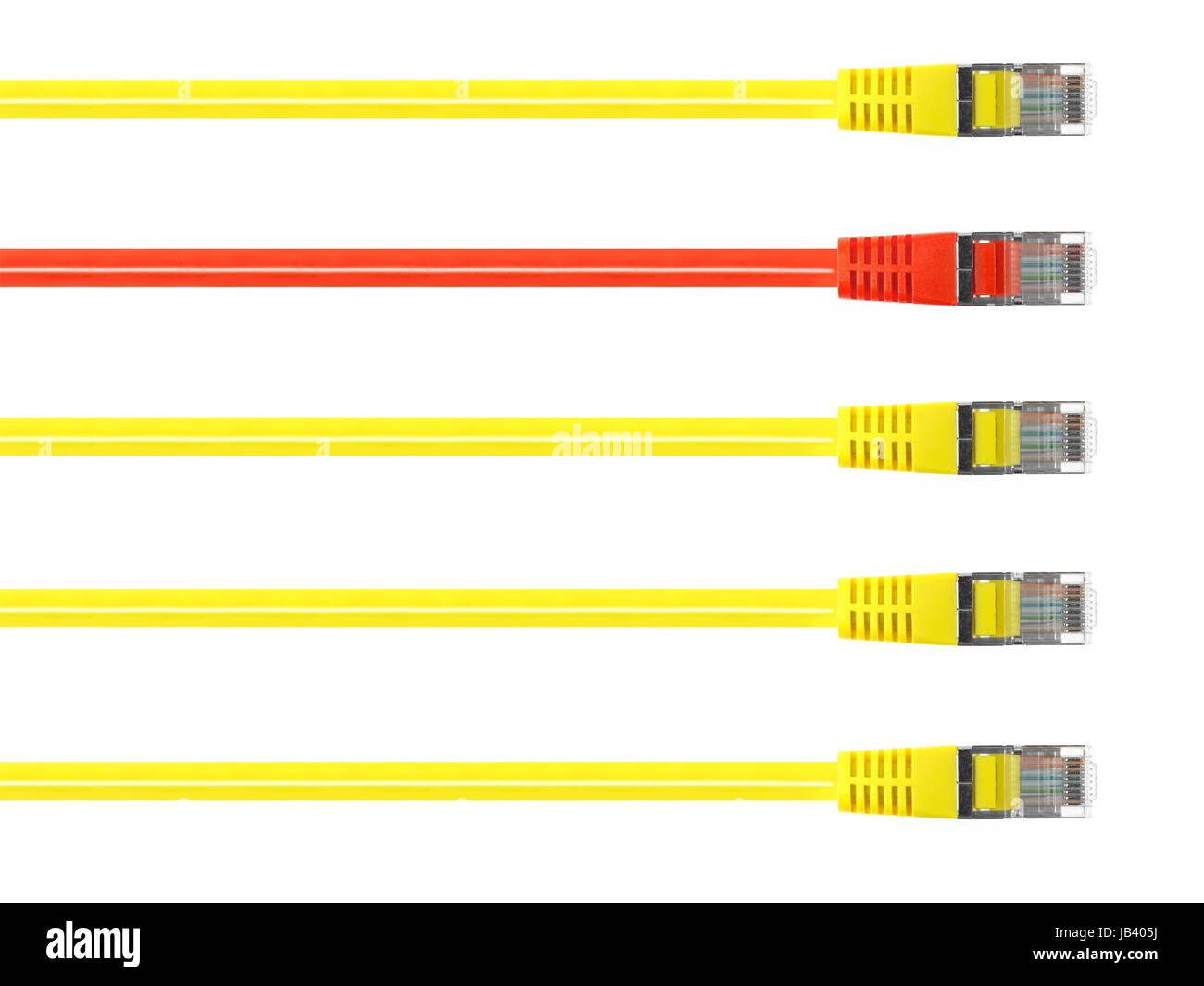 Ethernet cables isolated against a plain background Stock Photo - Alamy