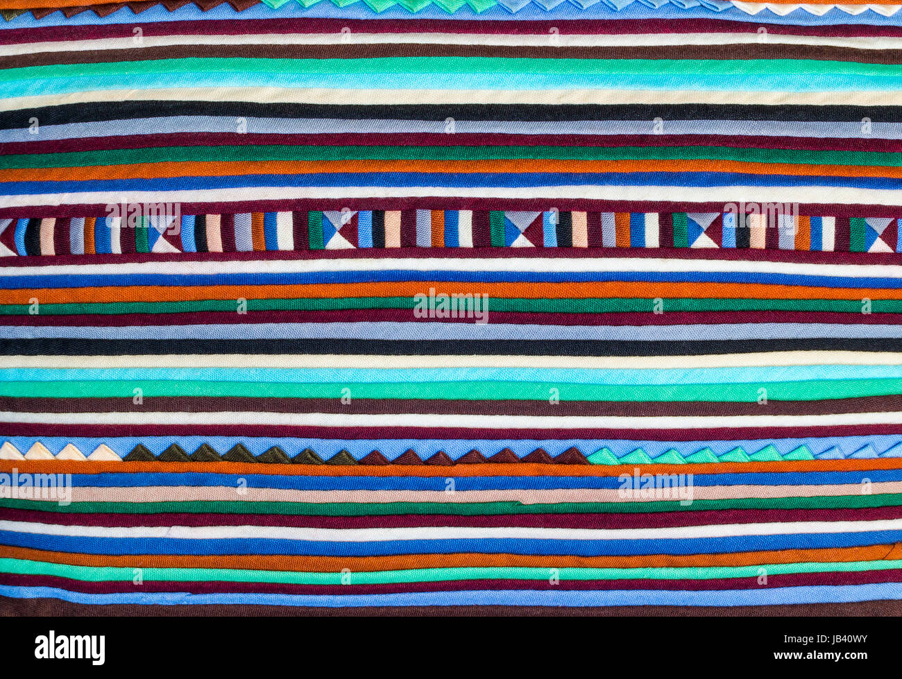 Closeup colorful of fabric alternation pattern background Stock Photo ...