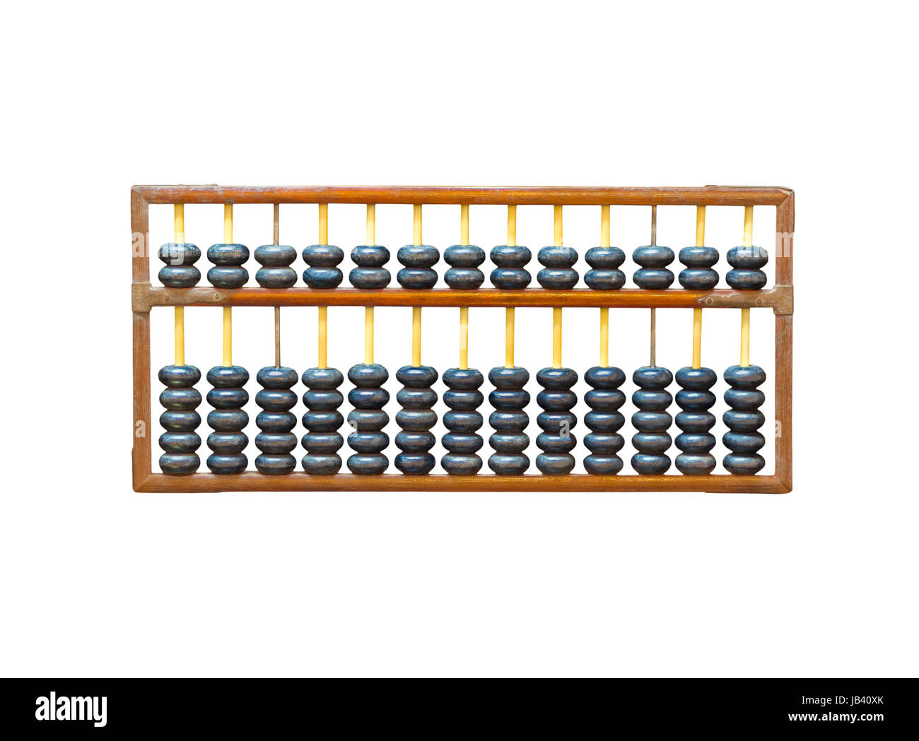 Old wooden abacus isolated on white background Stock Photo - Alamy
