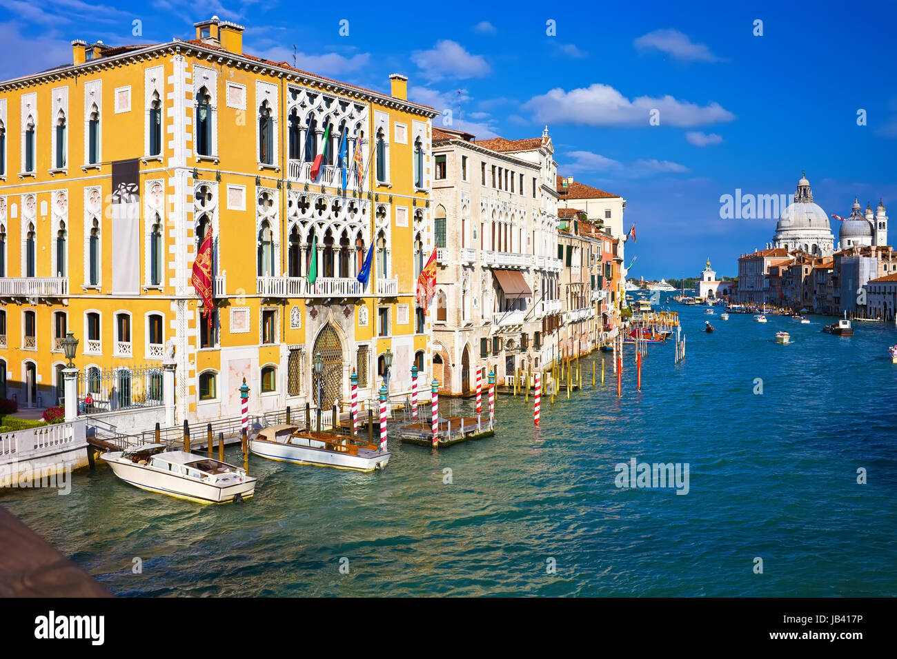 Beautiful view of famous Grand Canal in Venice, Italy Stock Photo - Alamy