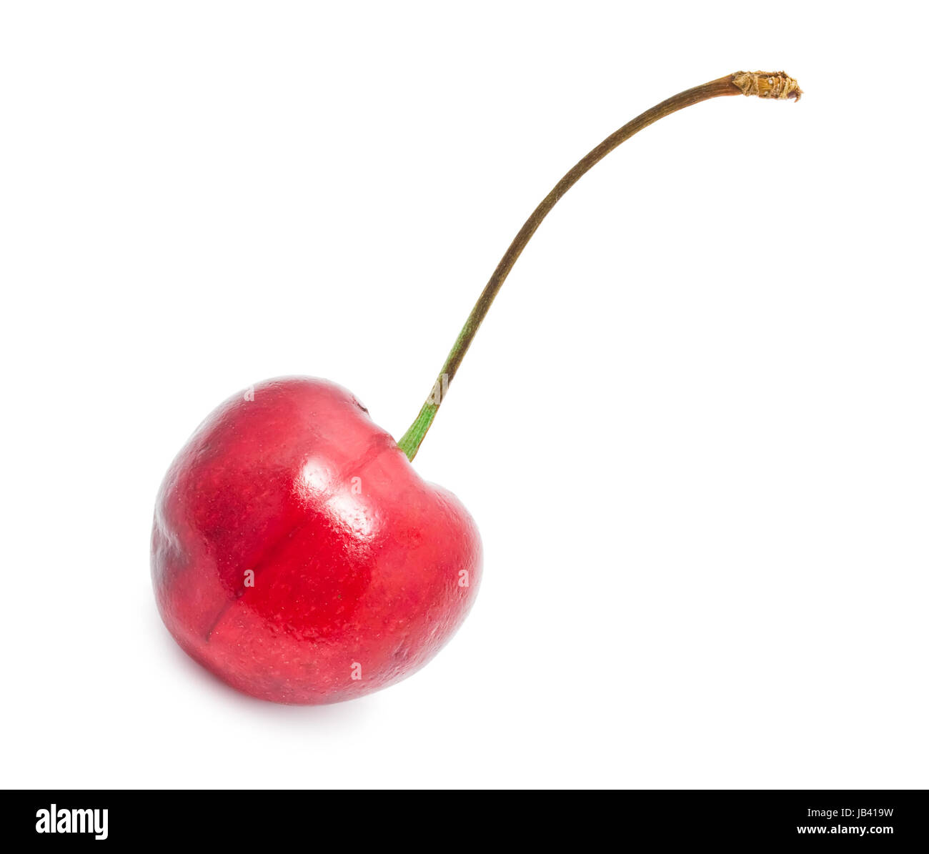 Beautiful red cherry isolated on white background Stock Photo - Alamy