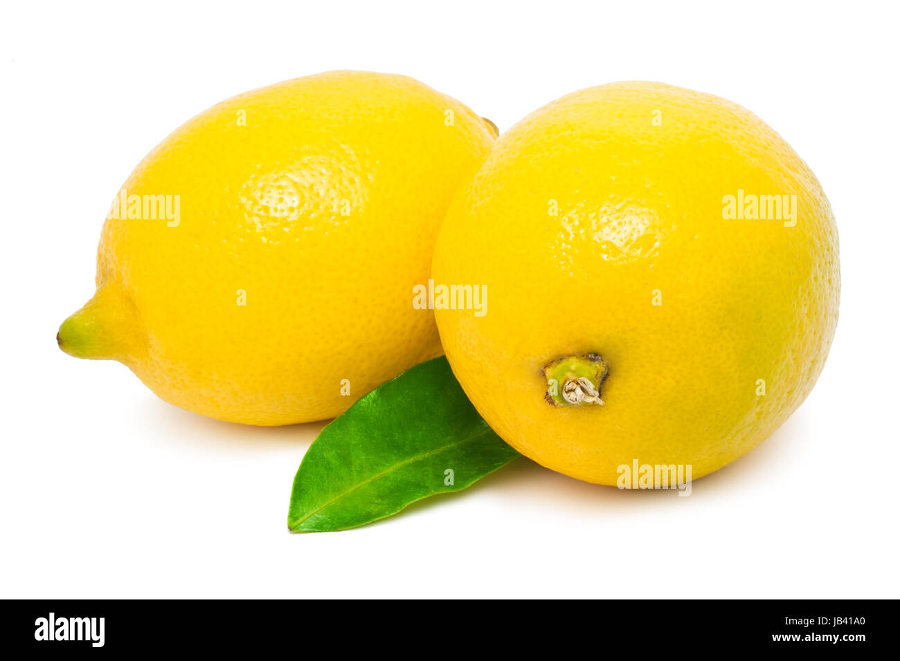 Fresh tasty lemon isolated on white background Stock Photo - Alamy