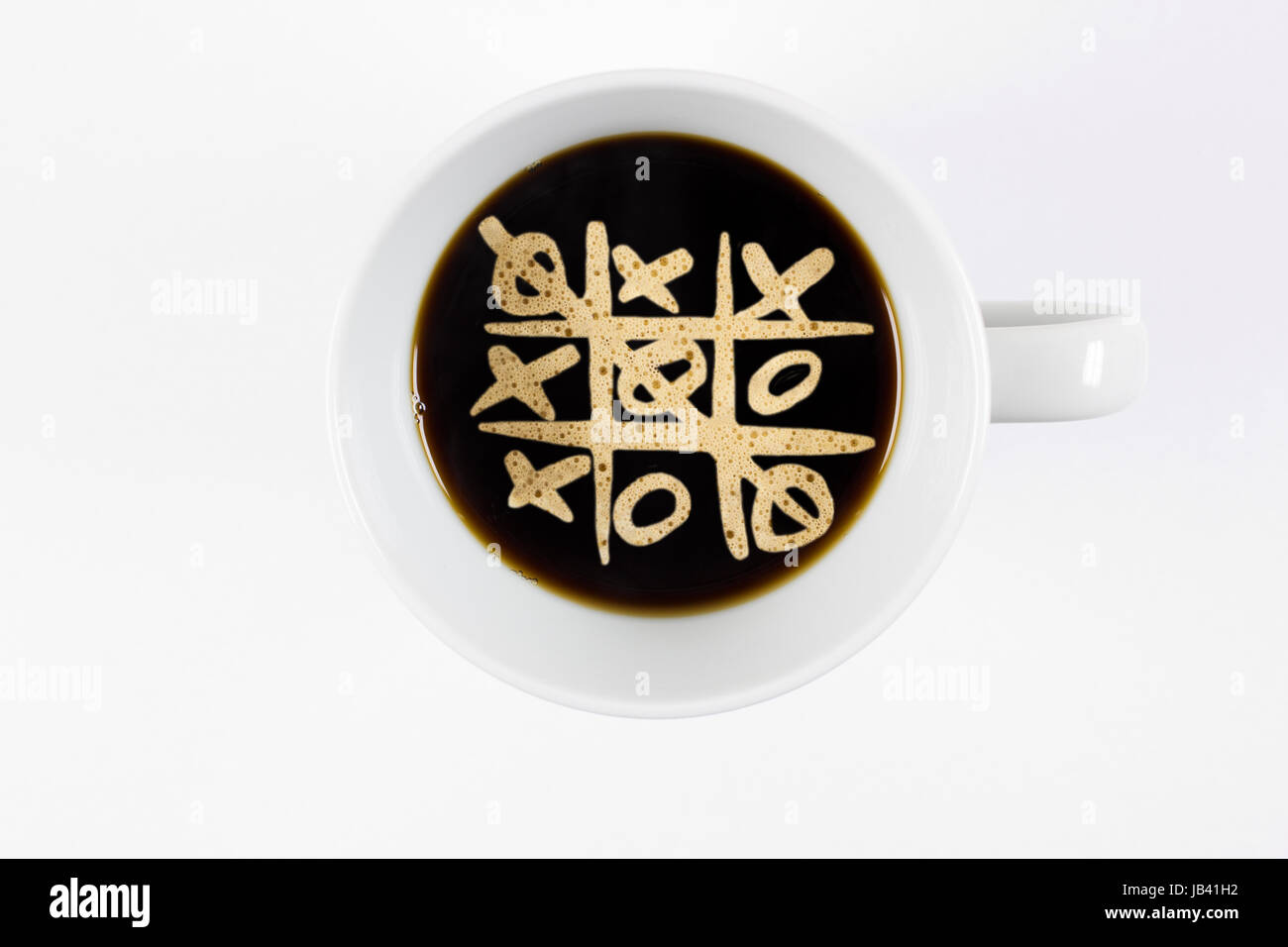 tic tac toe coffee Stock Photo - Alamy