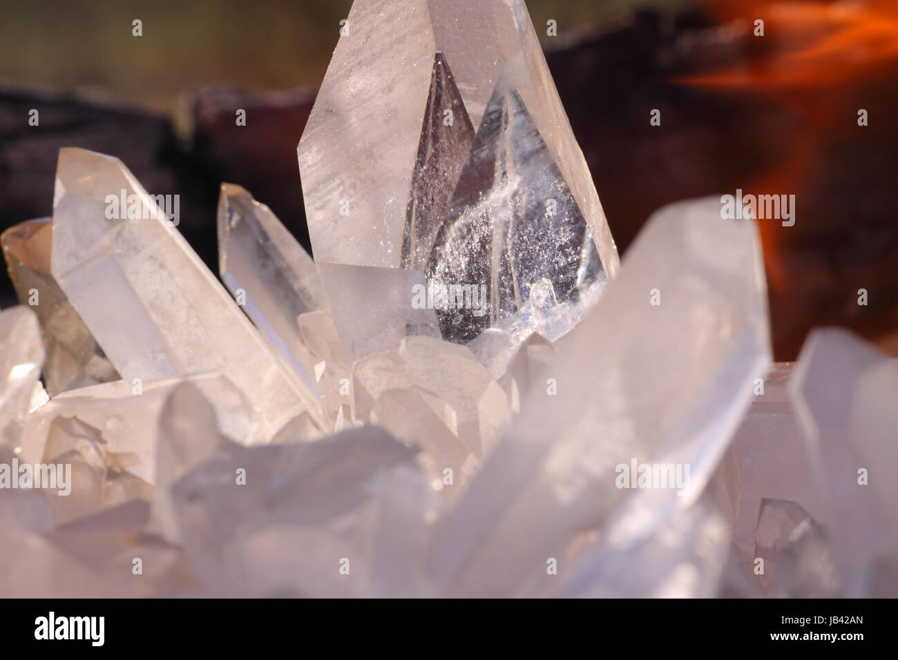 rock crystal on fire Stock Photo - Alamy