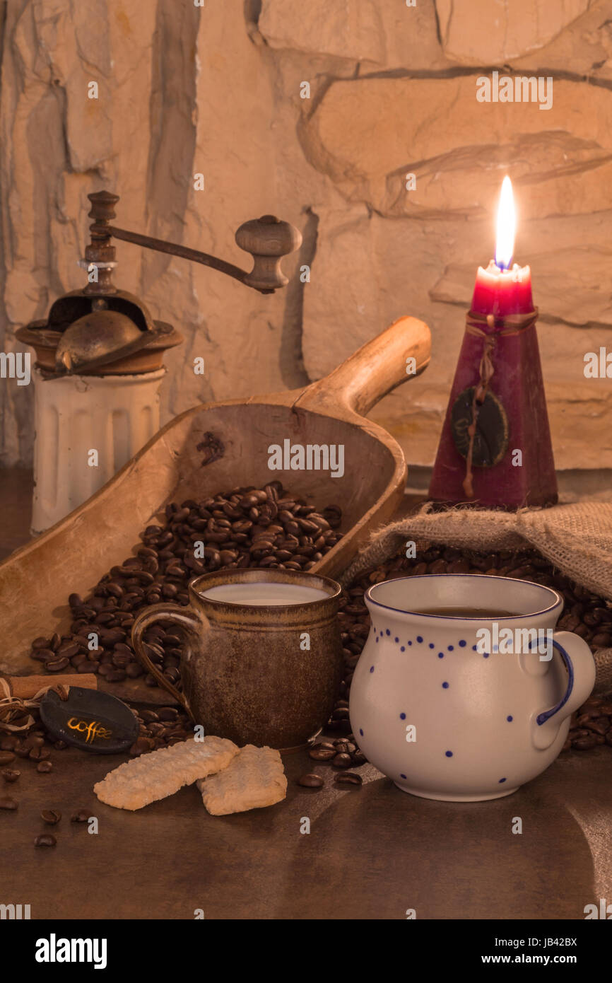 coffee still life Stock Photo - Alamy