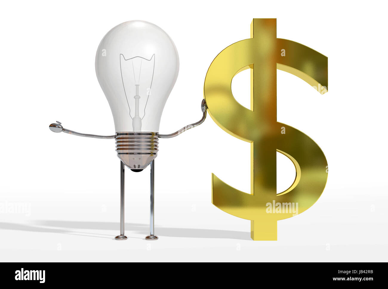 Electric light bulb dollar symbol hi-res stock photography and images ...