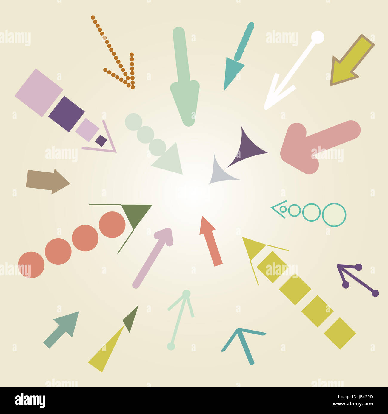 Image of set of vintage arrows Stock Photo - Alamy