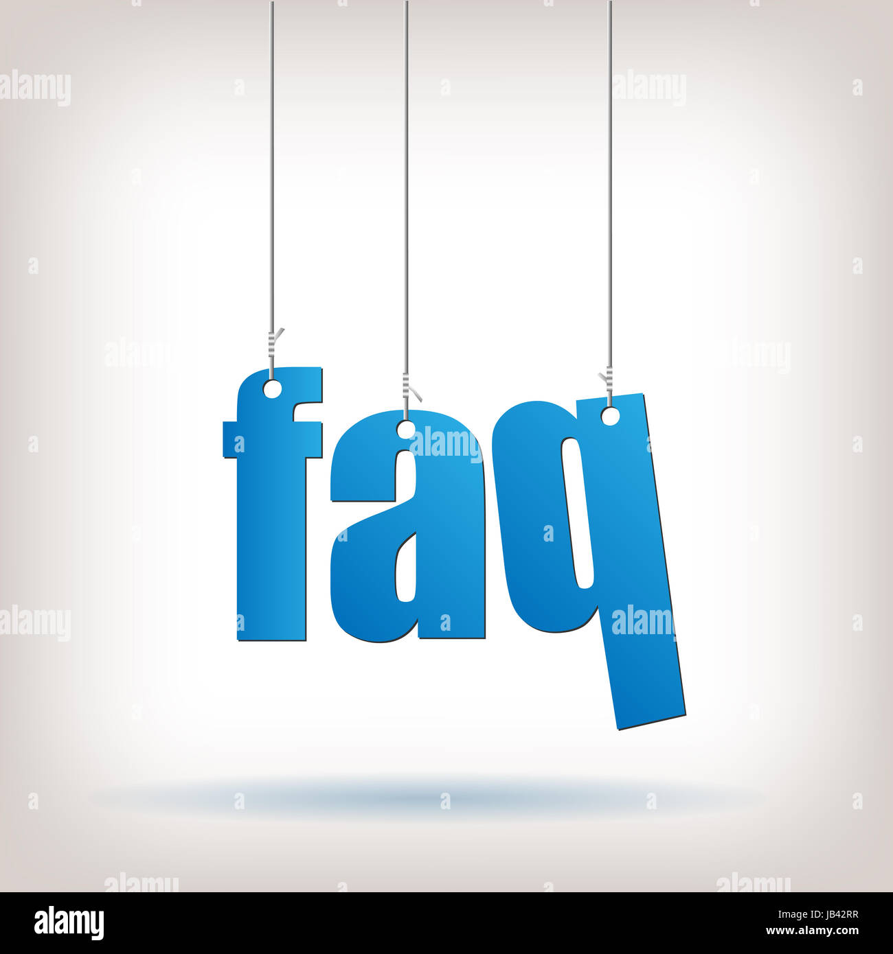 Image of hanging FAQ text isolated on a white background Stock Photo ...