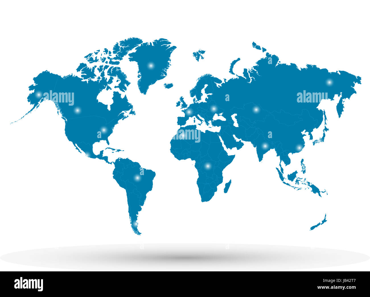 Editable world map hi-res stock photography and images - Alamy