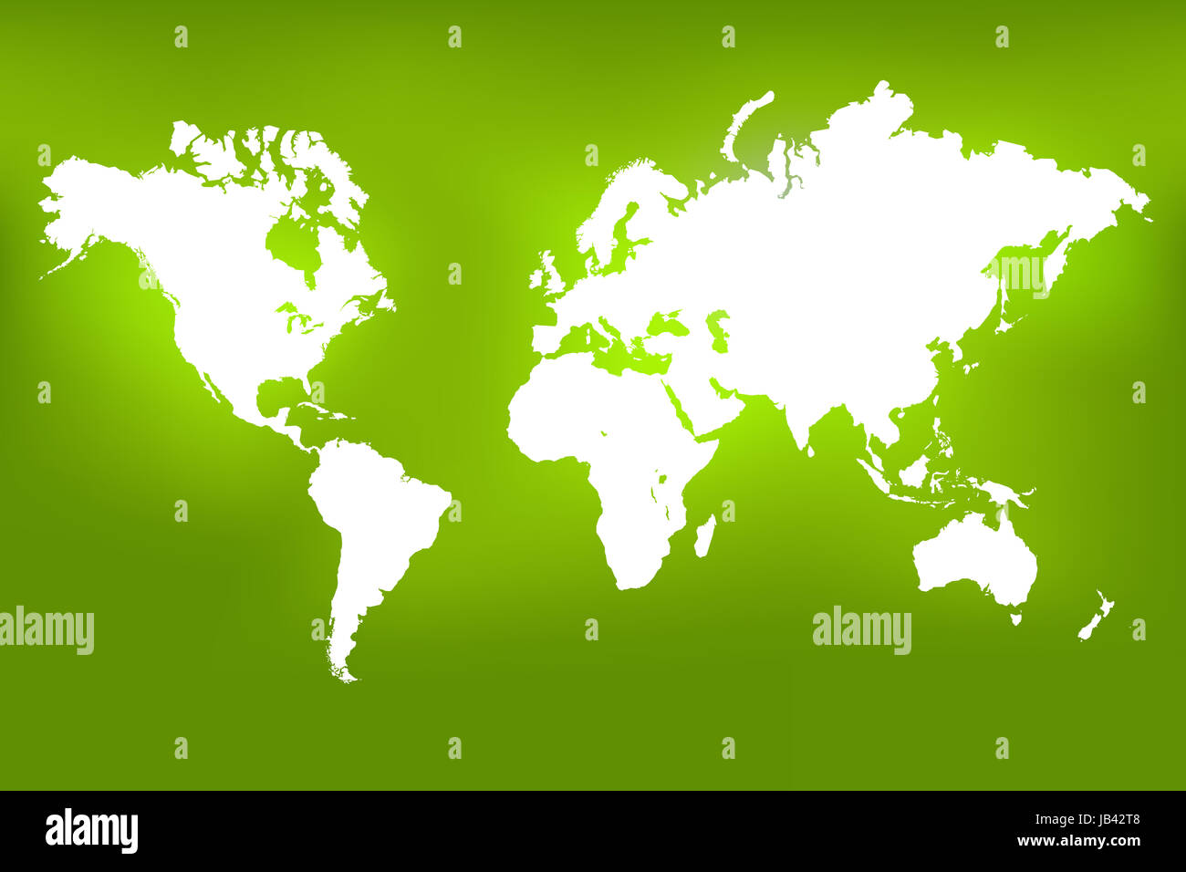 Image of a world map on a colorful green background Stock Photo - Alamy