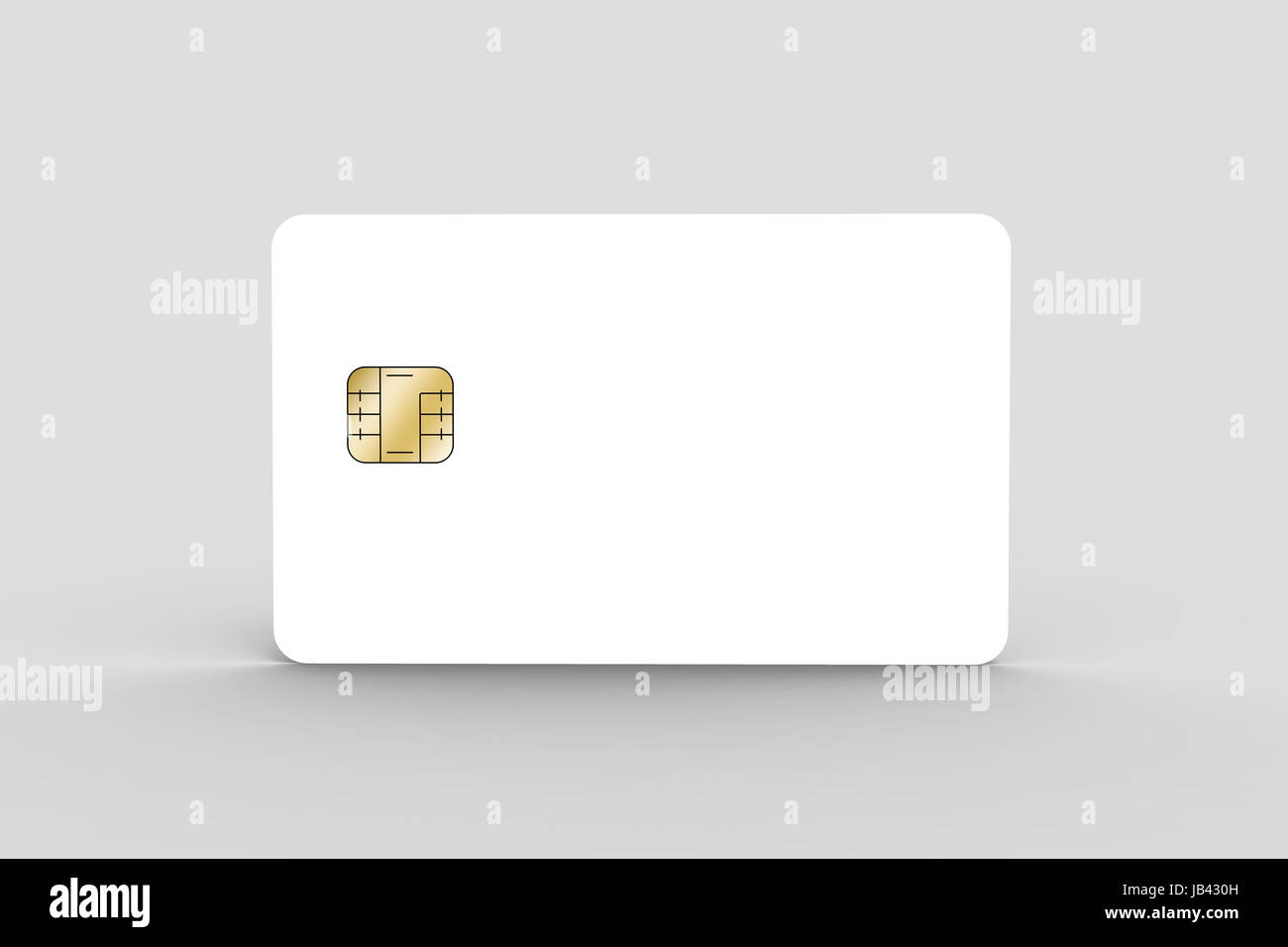 blank chip card for design uses, isolated light gray background, 3d ...