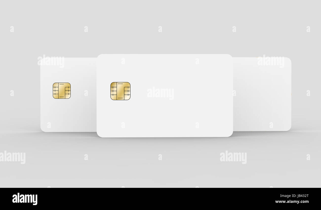 blank chip cards for design uses, isolated light gray background, 3d ...