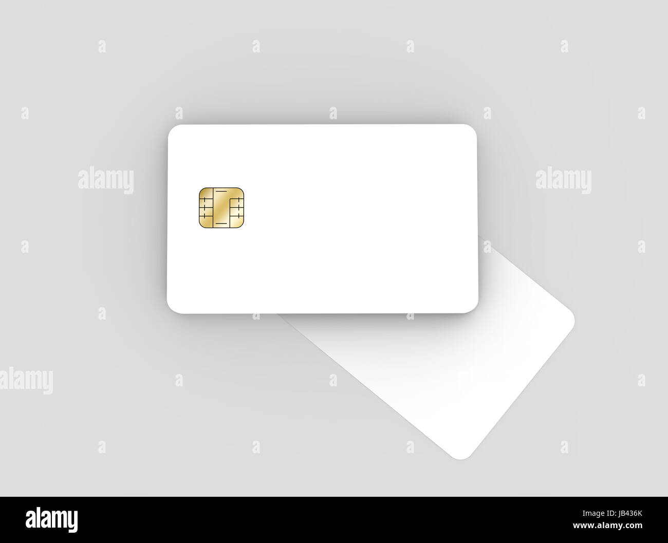 blank chip cards for design uses, isolated light gray background, 3d ...