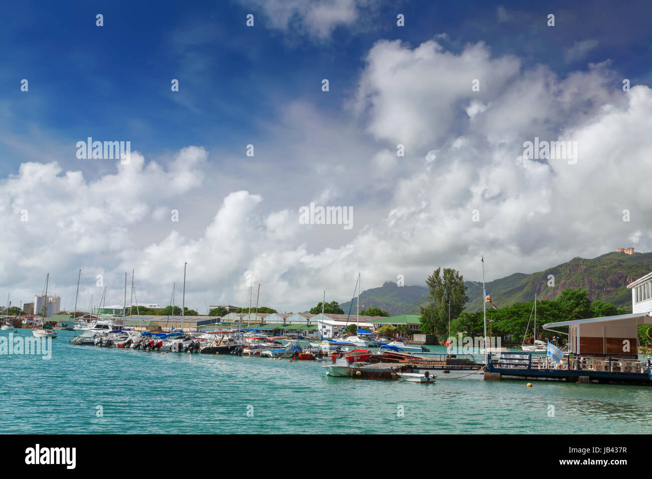 Port Victoria, Mahé, Seychelles Stock Photo - Alamy