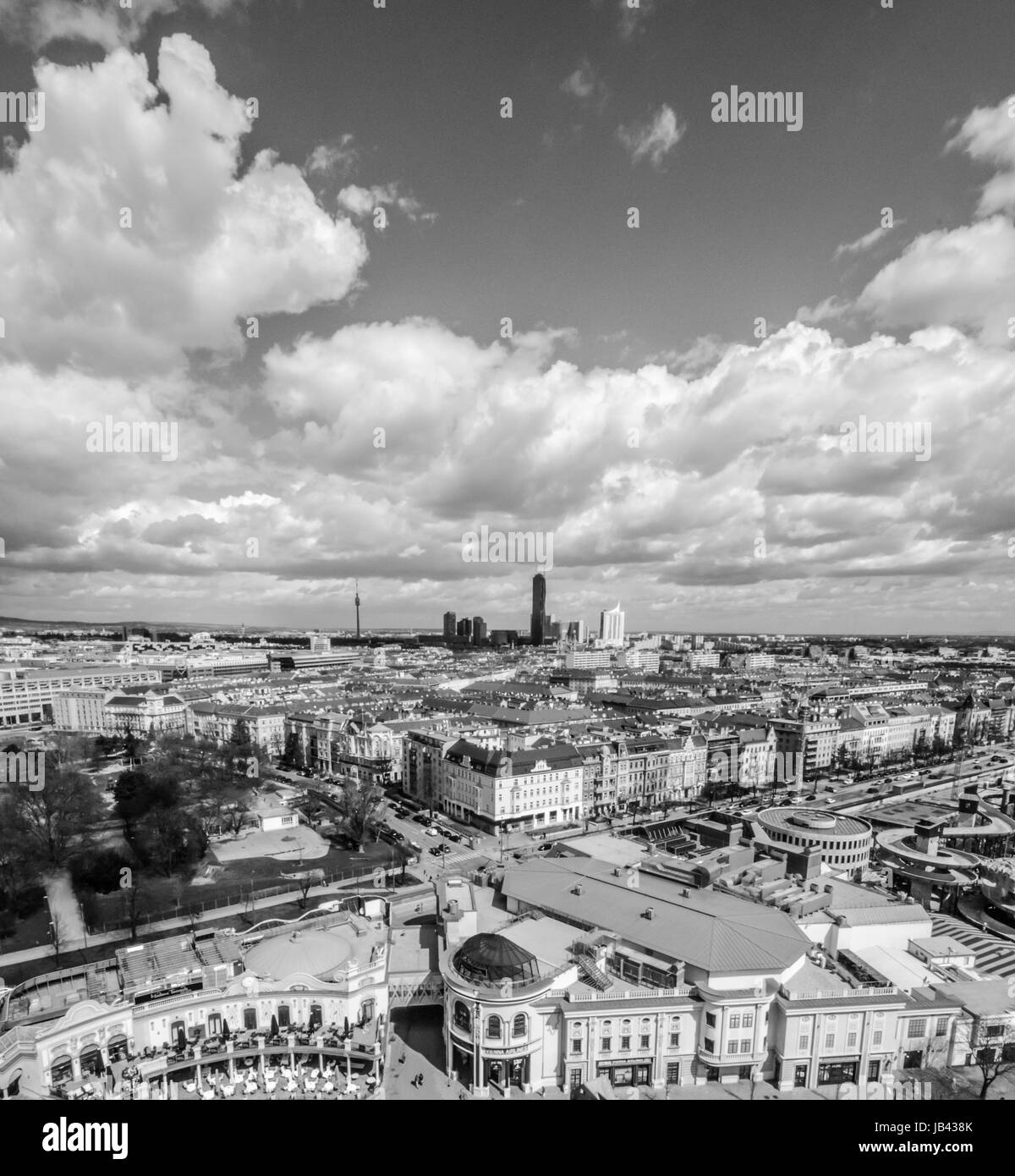 Urban rooftop perspective Black and White Stock Photos & Images - Alamy