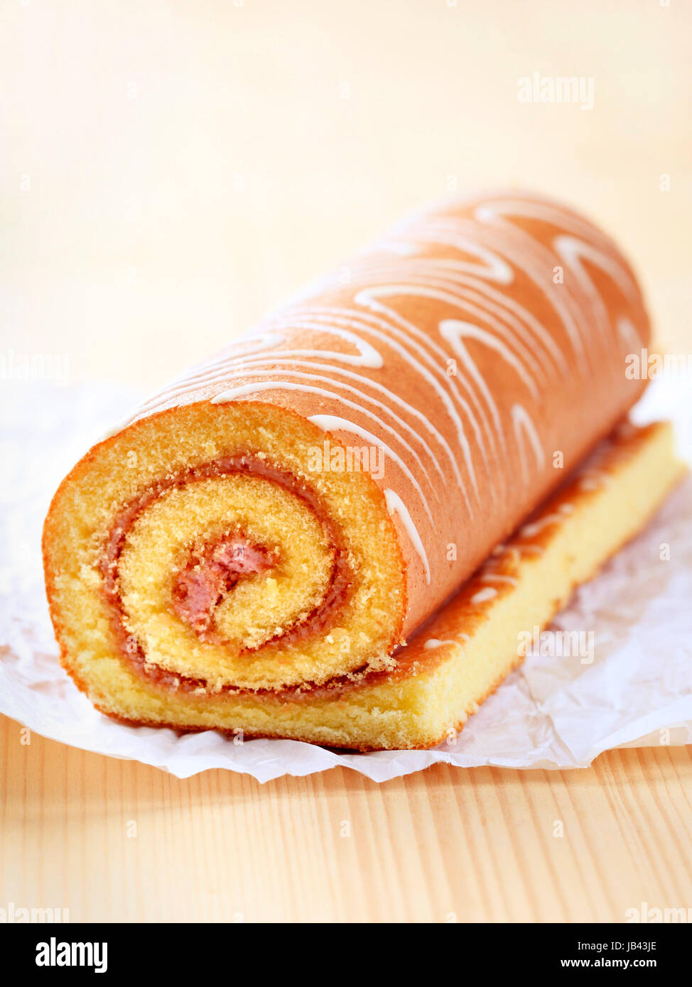 Swiss roll - front view Stock Photo - Alamy