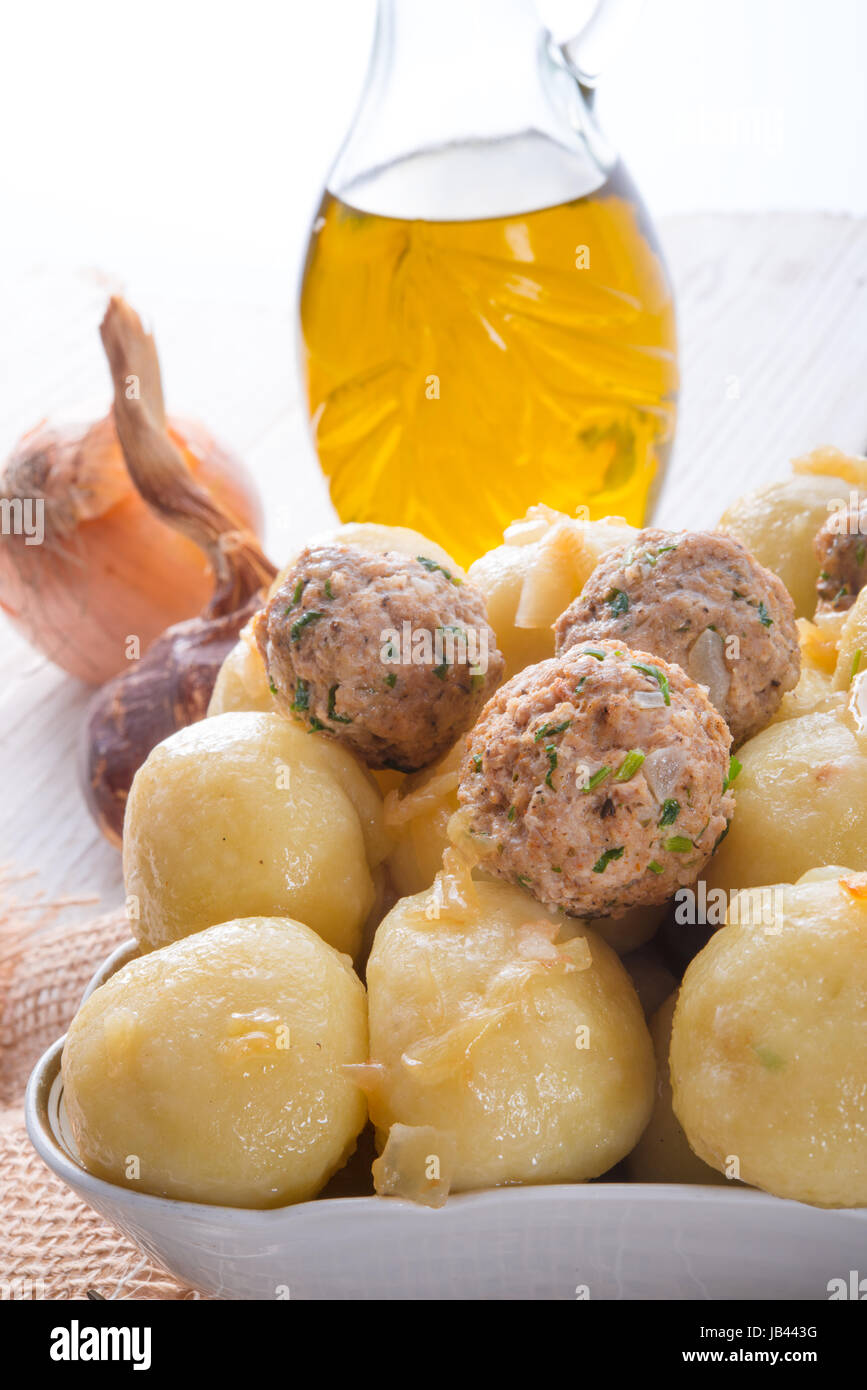 dumplings with meatball Stock Photo - Alamy