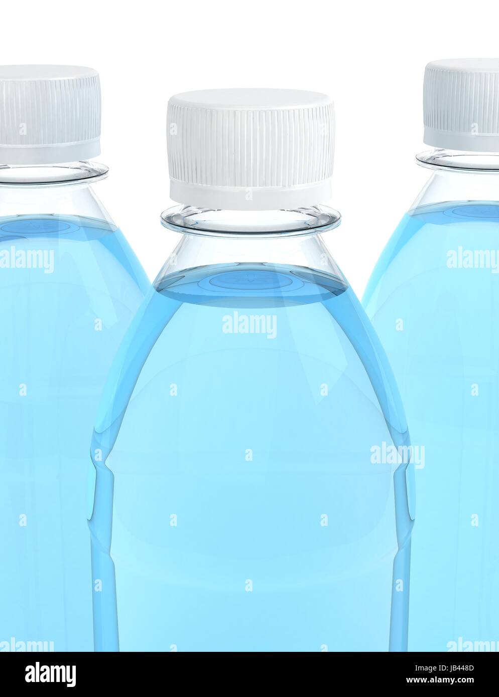 Bottles of water isolated on white background Stock Photo - Alamy