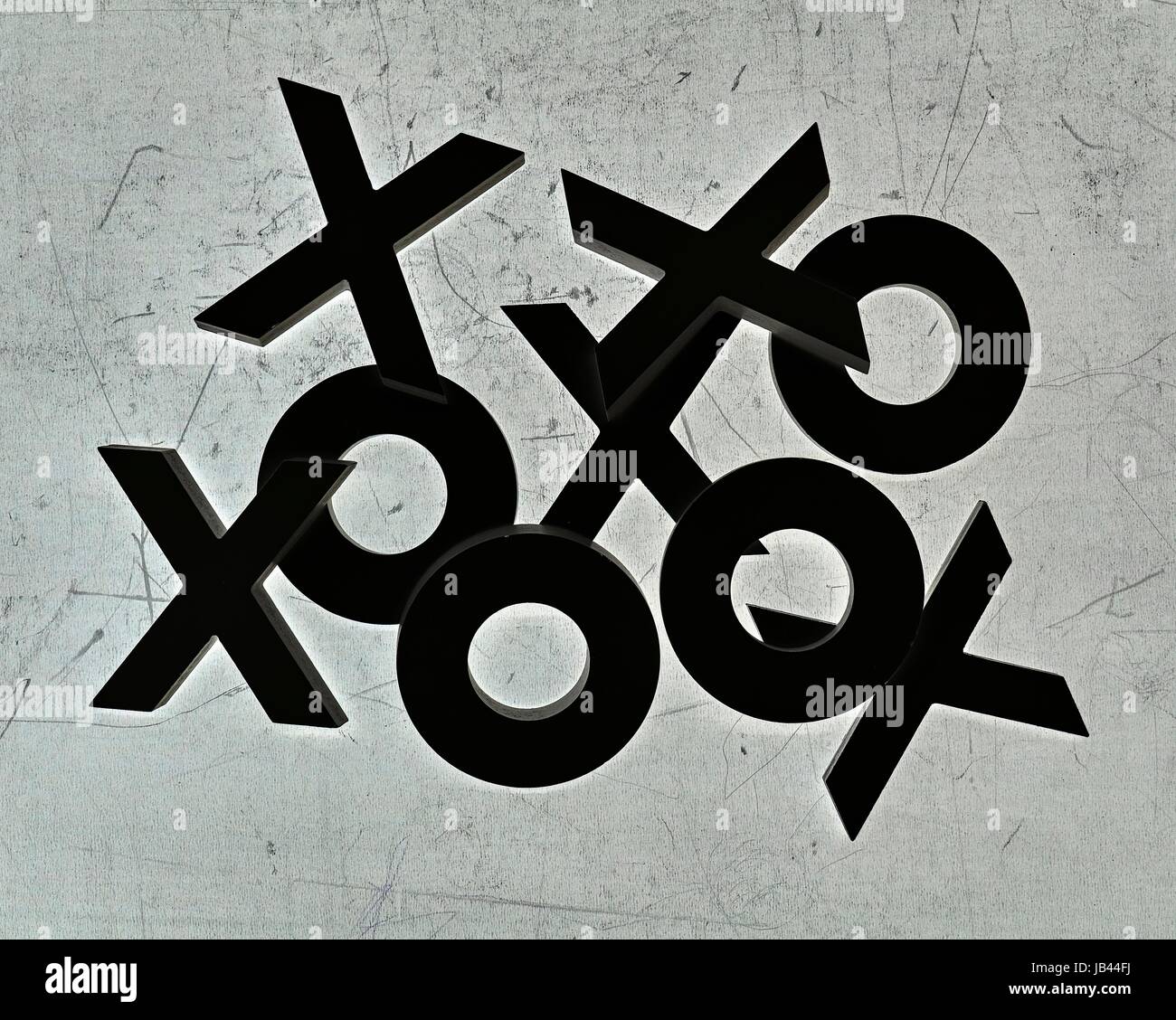 A studio photo of naughts and crosses Stock Photo - Alamy
