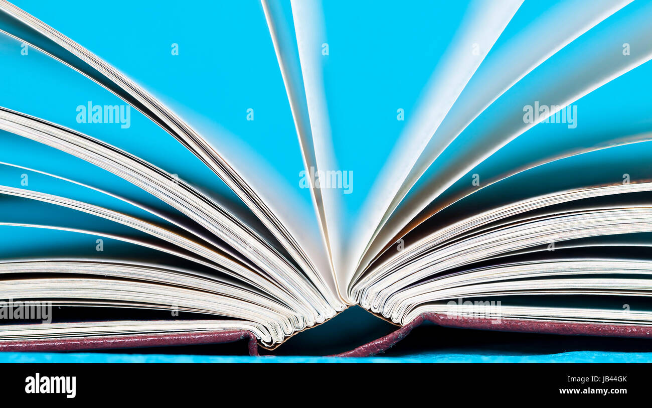 Close up on open book pages Stock Photo - Alamy