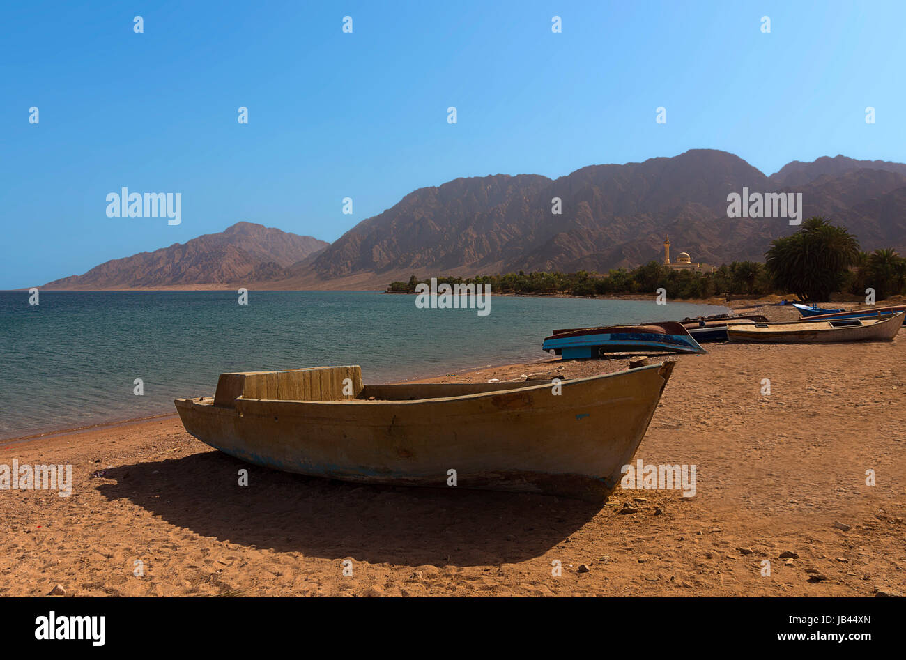 the fishermen's beach of nuweiba Stock Photo - Alamy