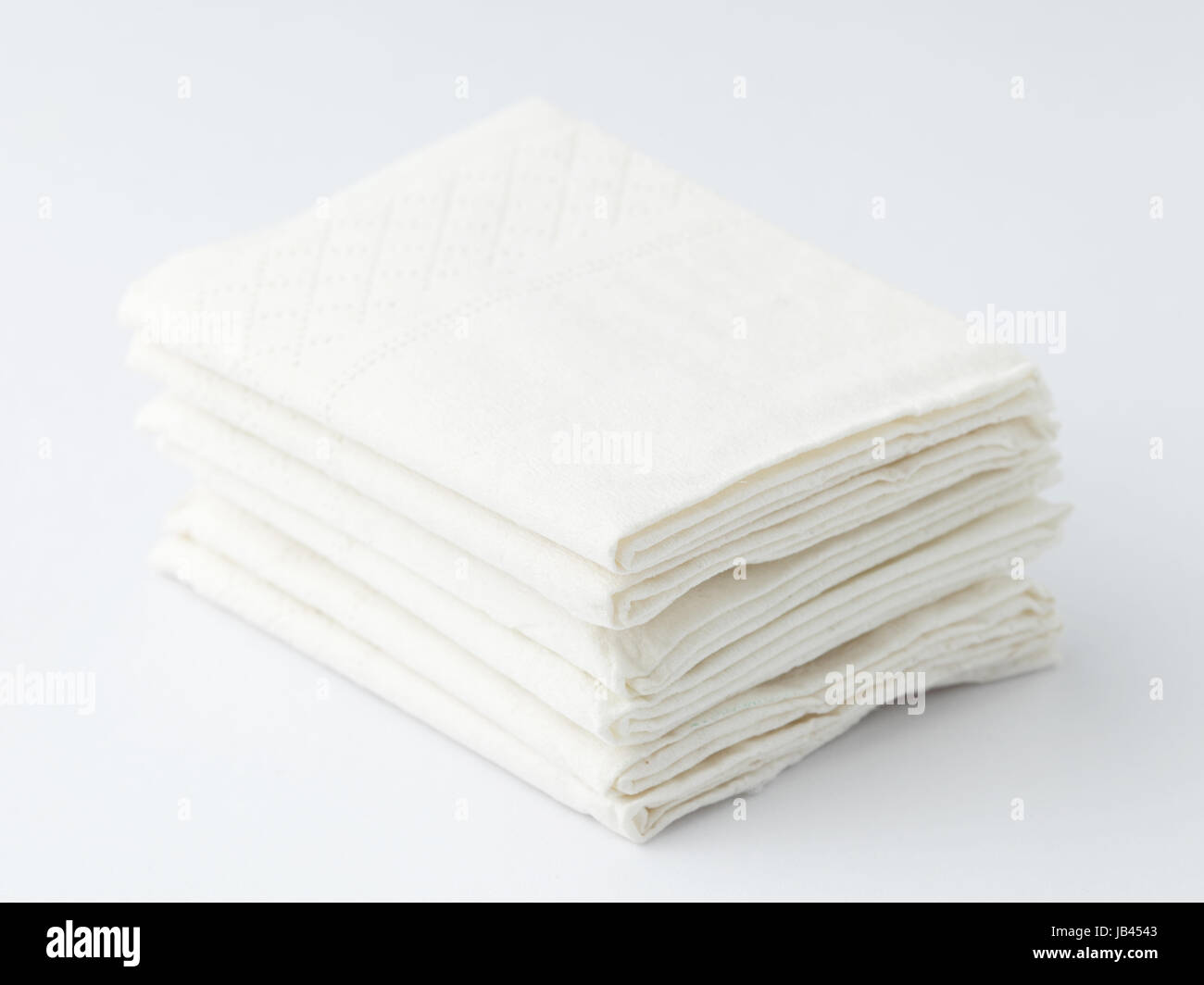 Stacks of folded disposable tissue Stock Photo - Alamy