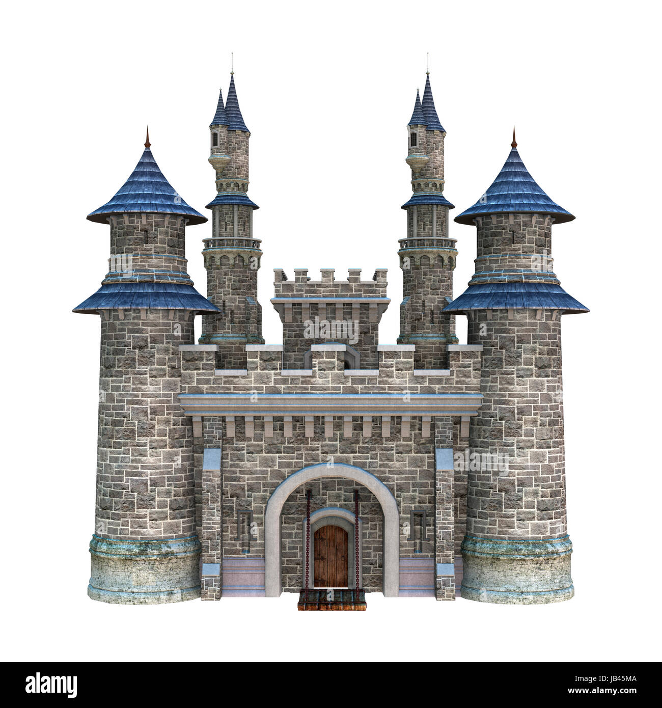 Castle 3d render Cut Out Stock Images & Pictures - Alamy