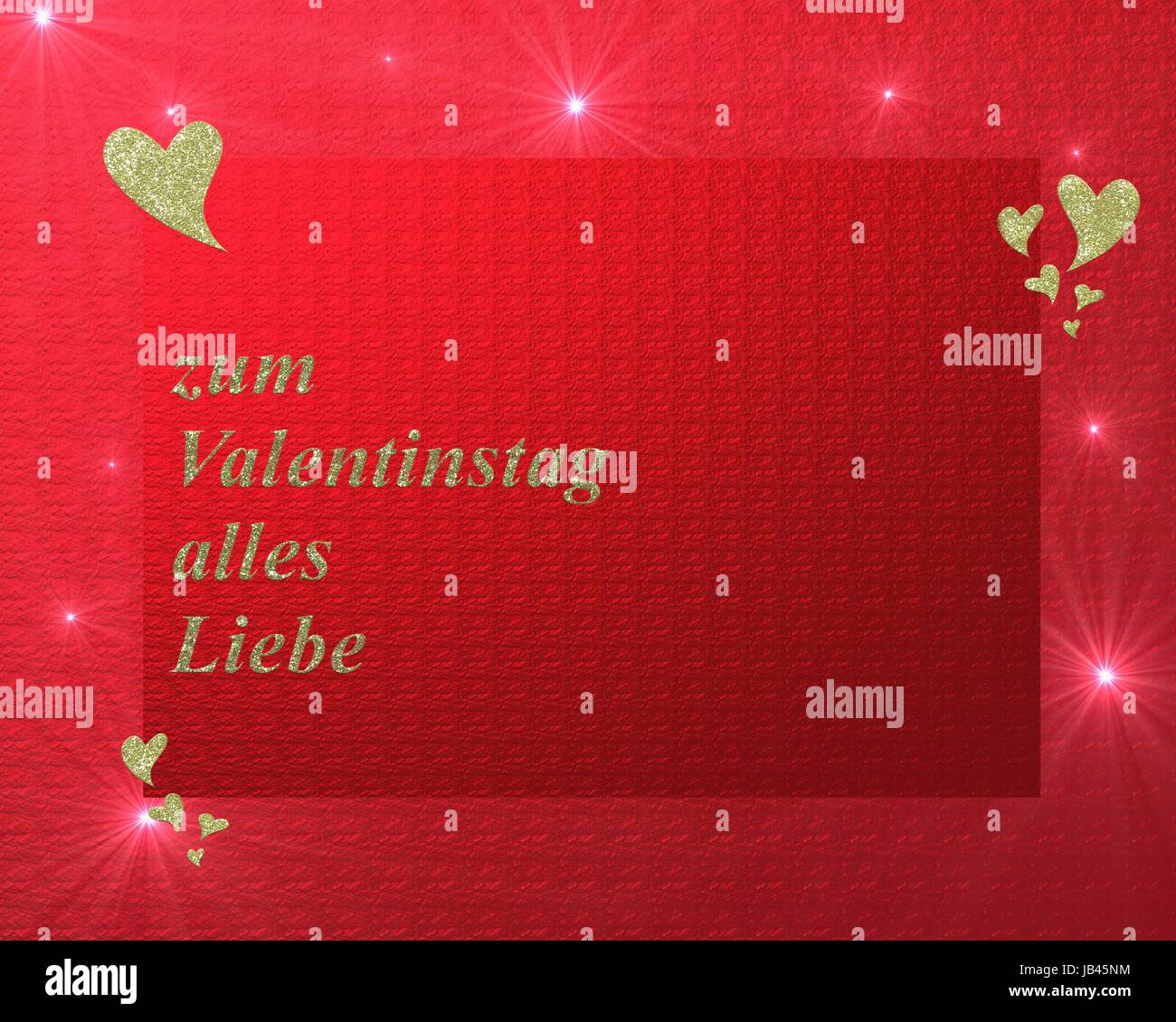 in German letters, all love for valentines day Stock Photo - Alamy