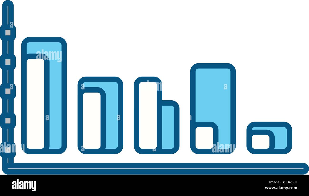 statistics trend growing vector illustration graphic design icon Stock ...