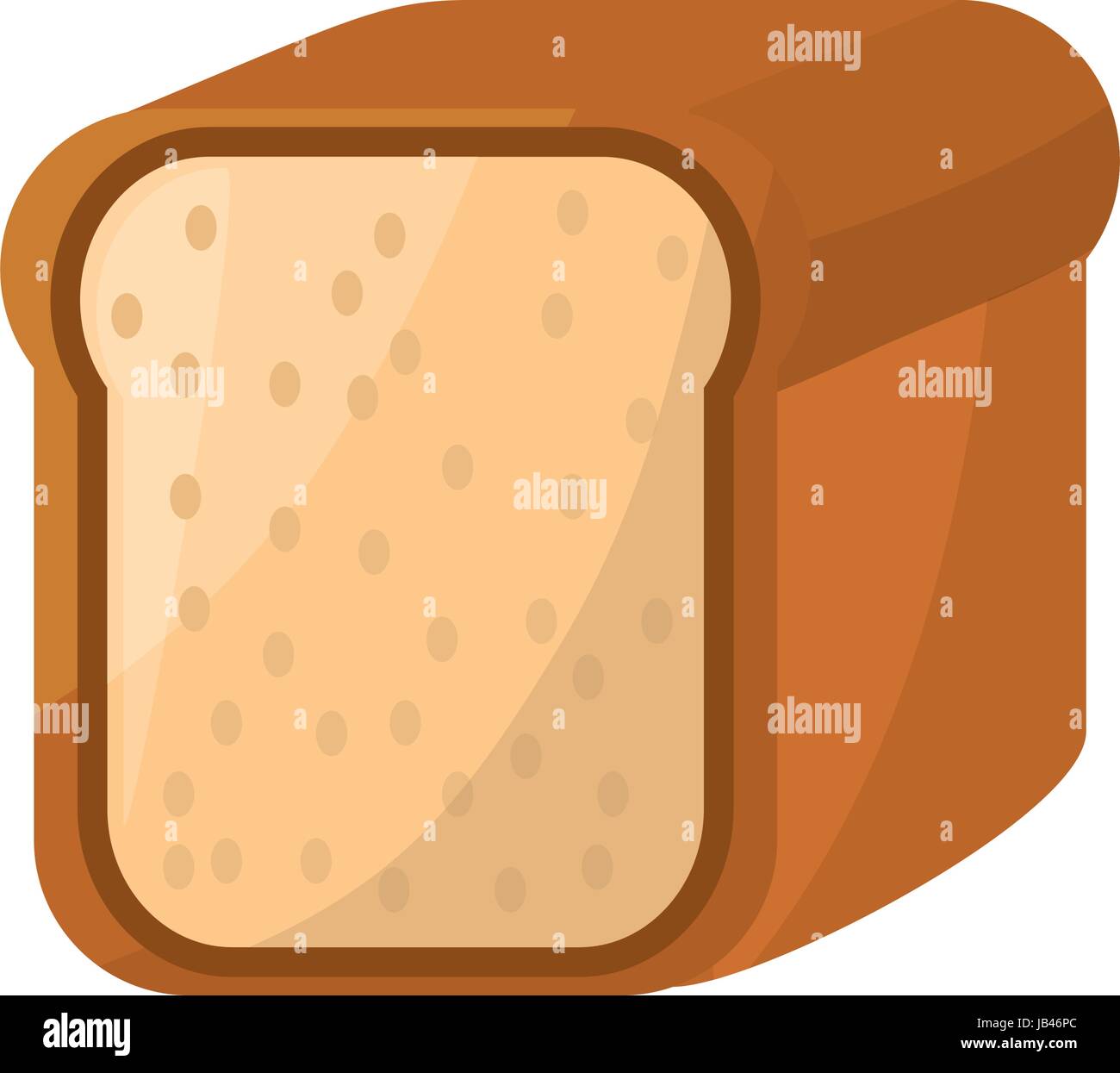 toasted bread loaf vector illustration graphic design icon Stock Vector ...