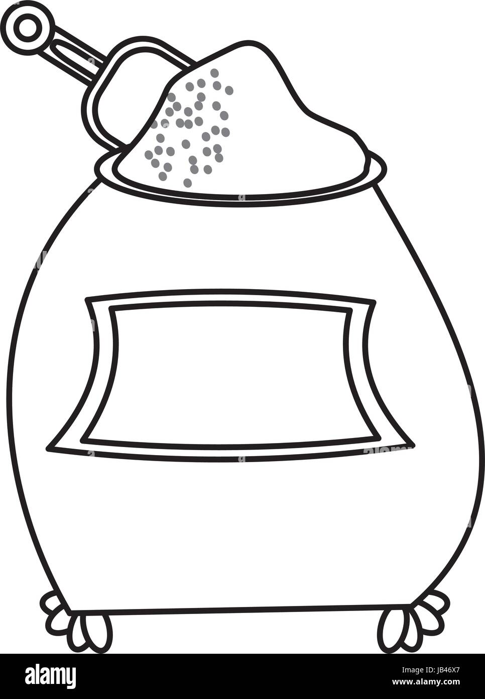 flours sack sugar vector illustration graphic design icon Stock Vector ...