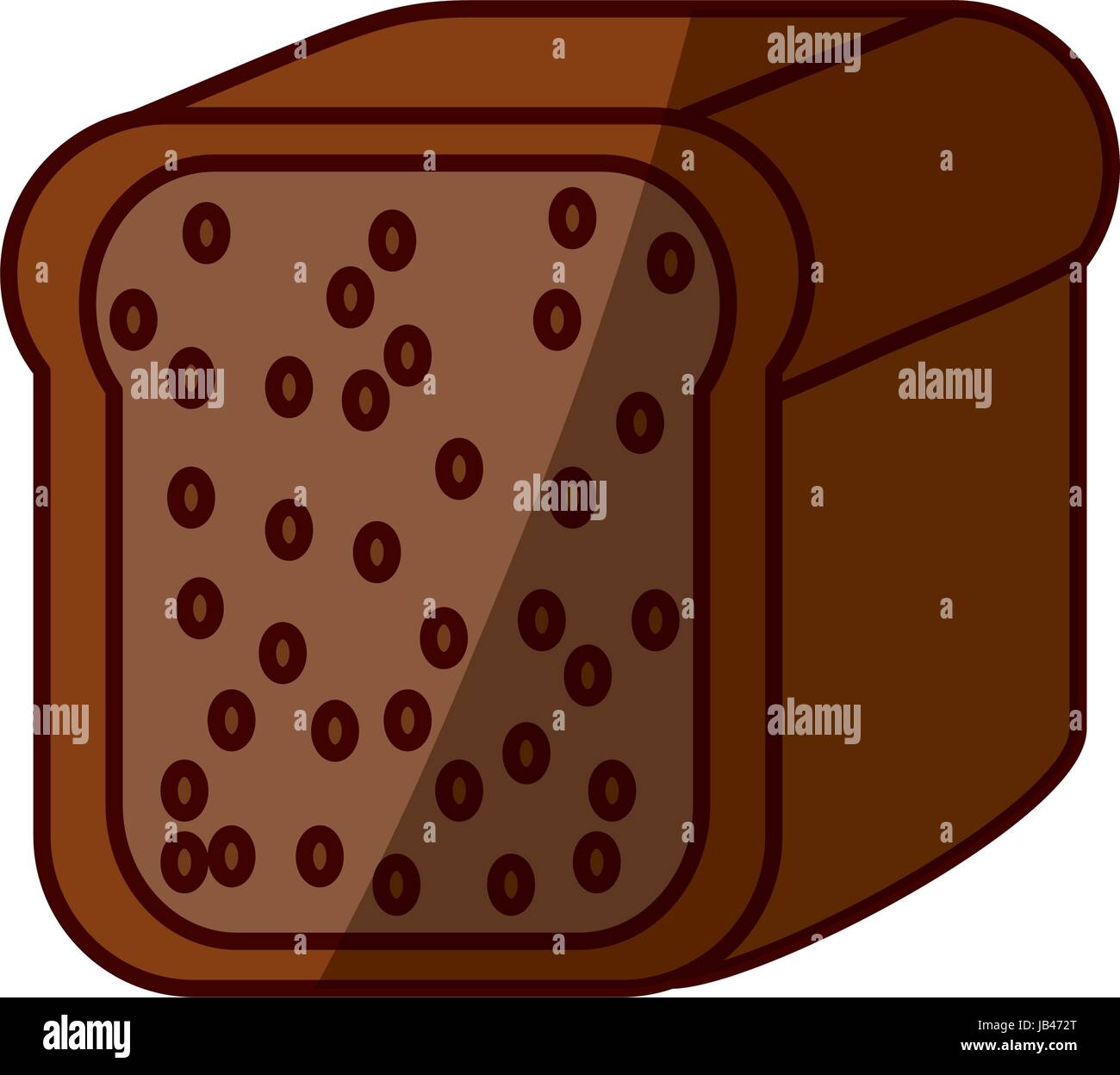 toasted bread loaf vector illustration graphic design icon Stock Vector ...