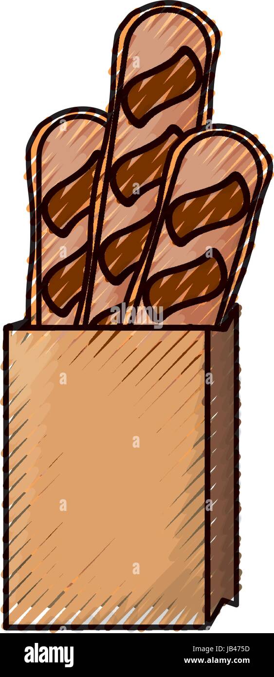 bread loaf box vector illustration graphic design icon Stock Vector ...