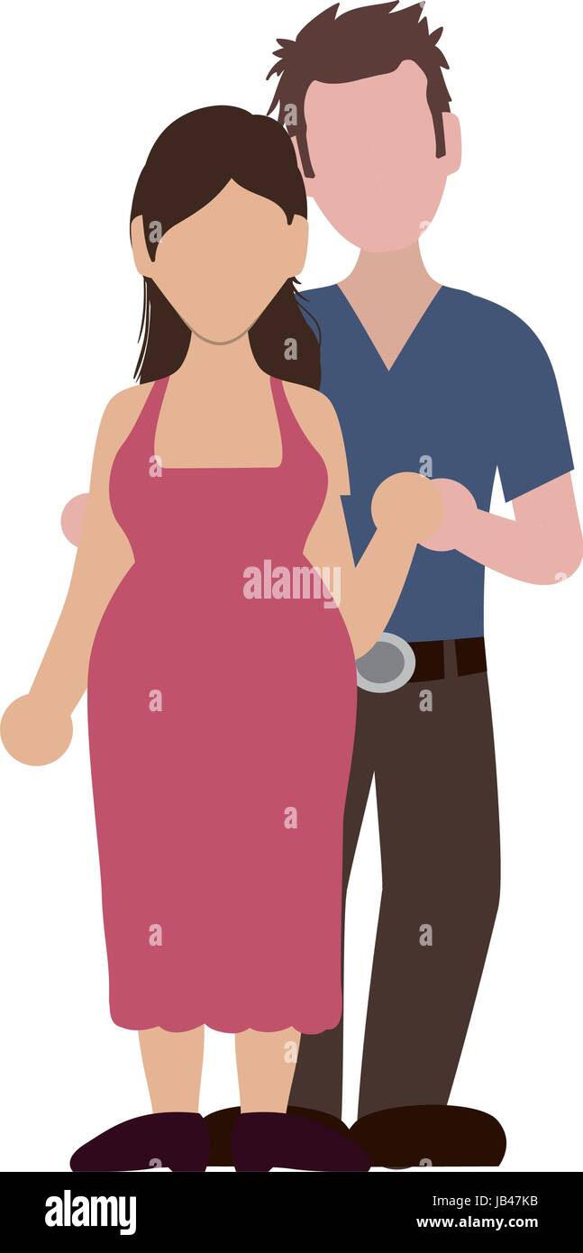 faceless couple married Stock Vector Image & Art - Alamy
