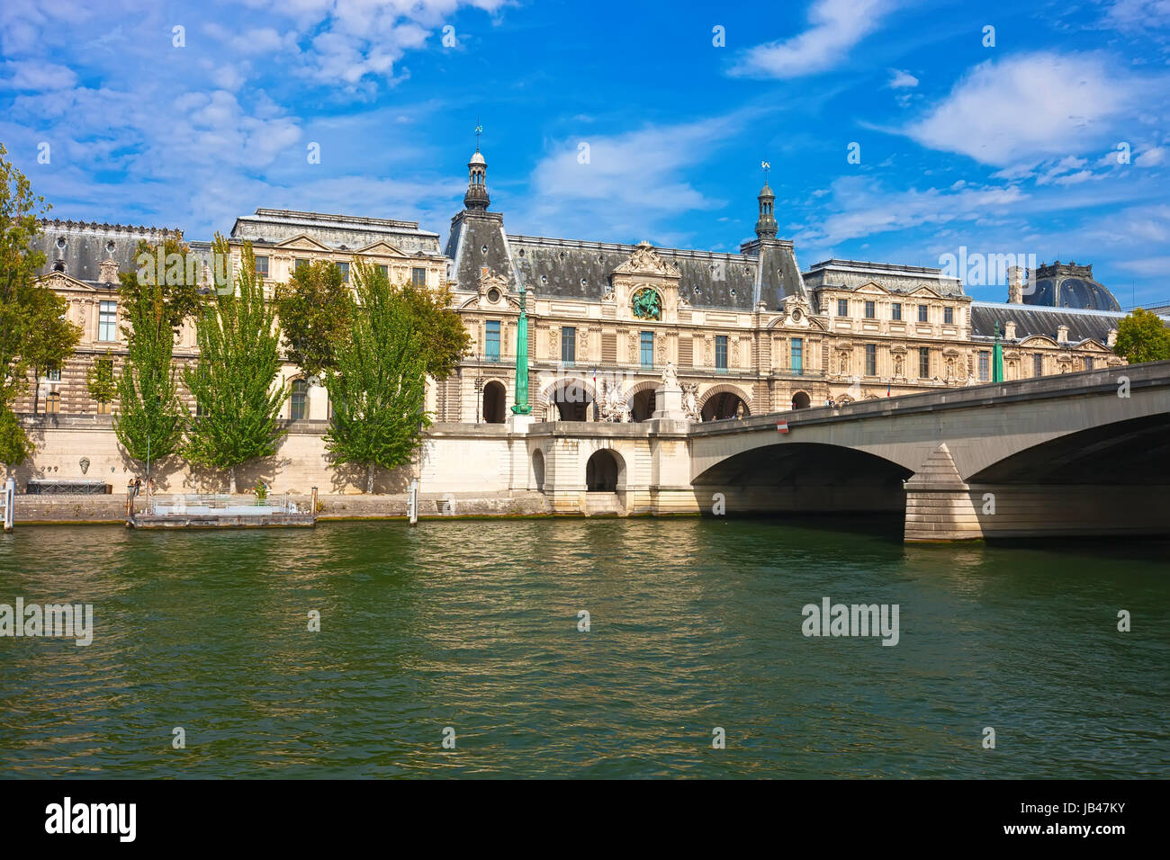 Beautiful view of Louvre museum, Paris, France Stock Photo - Alamy