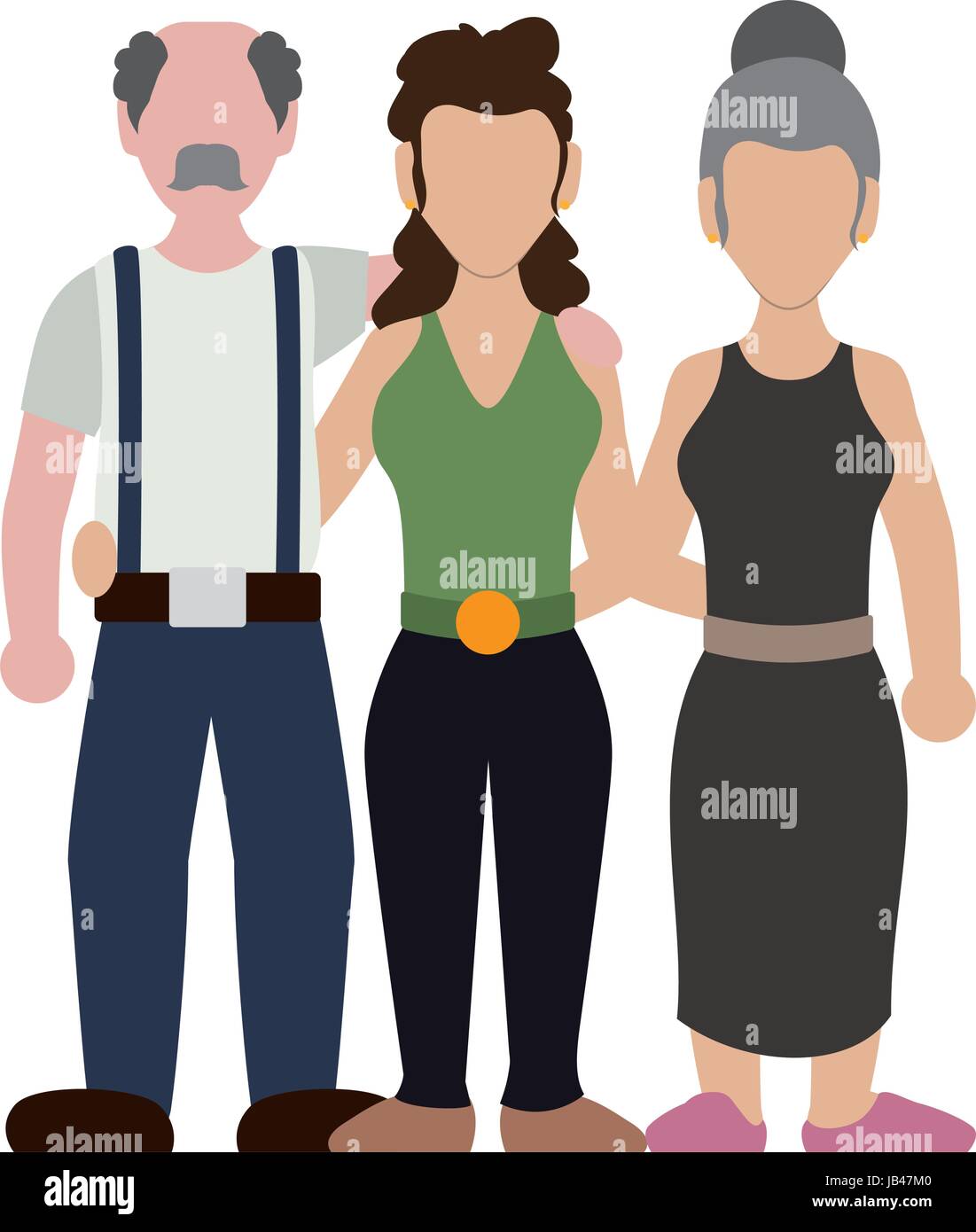 family faceless together Stock Vector Image & Art - Alamy
