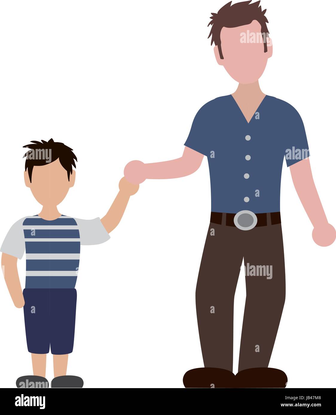 faceless dad son Stock Vector Image & Art - Alamy