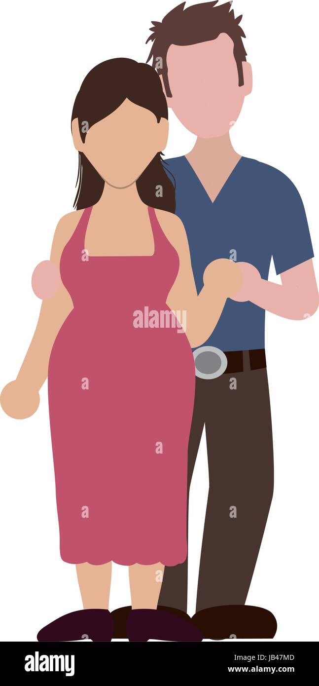 Faceless couple Stock Vector Images - Alamy