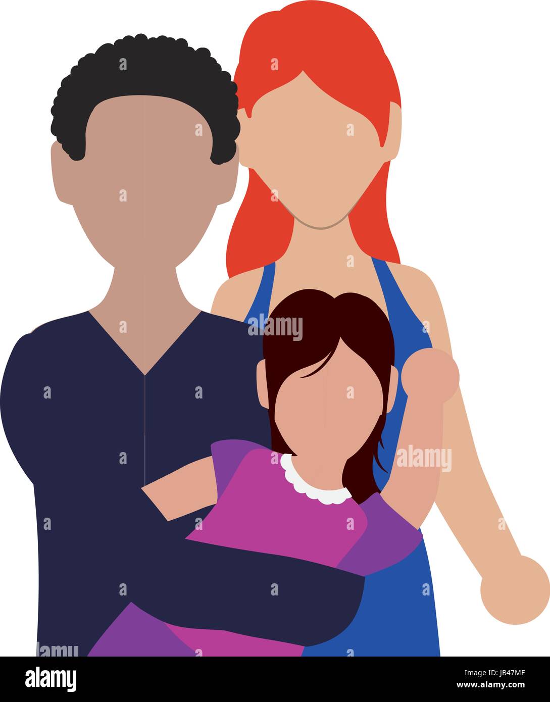 family faceless together Stock Vector Image & Art - Alamy