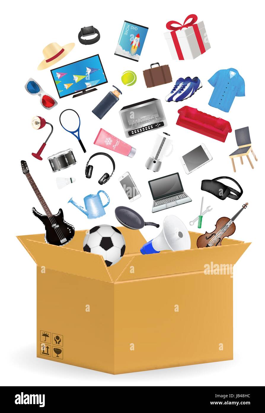Corrugated product display Cut Out Stock Images & Pictures - Alamy