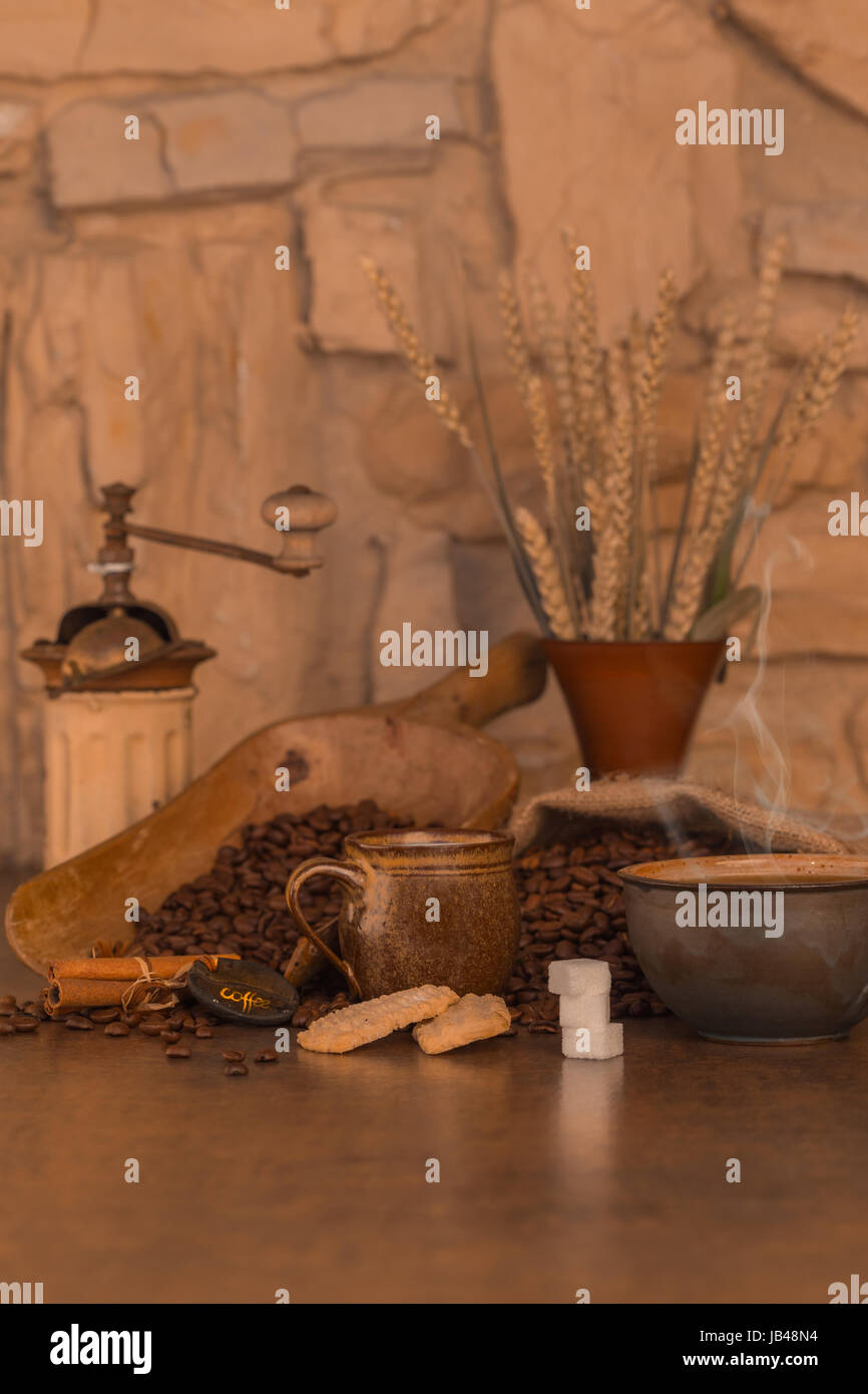 coffee still life Stock Photo - Alamy