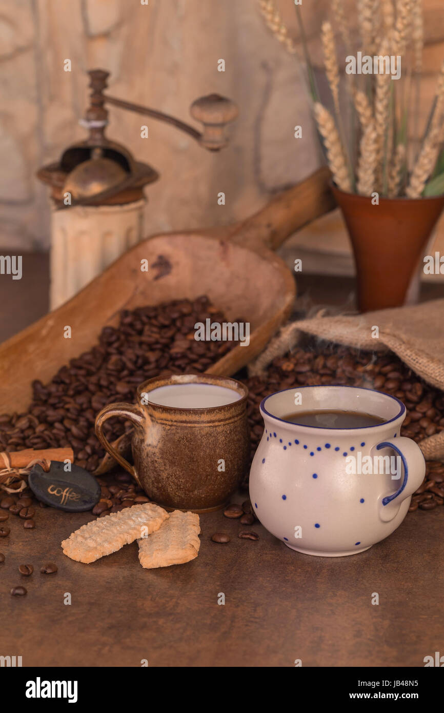 coffee still life Stock Photo - Alamy