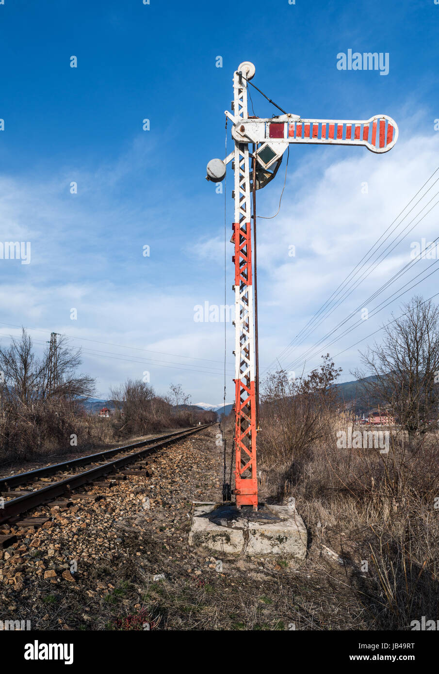 Train Semaphore High Resolution Stock Photography and Images - Alamy